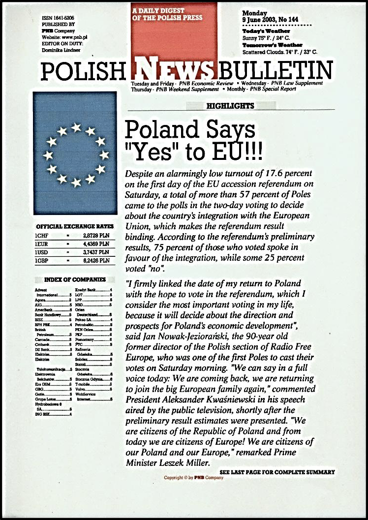 Polish News Bulletin | Ultimate source of curated news from Poland